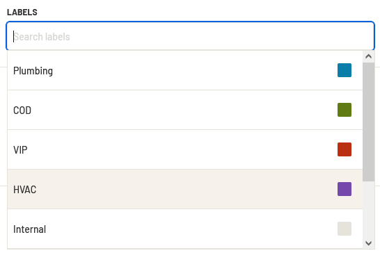 How to create and assign Contact Labels